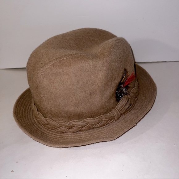 Stetson | Accessories | Vintage Stetson Camel Hair Mob Boss 5s Fedora 7 ...